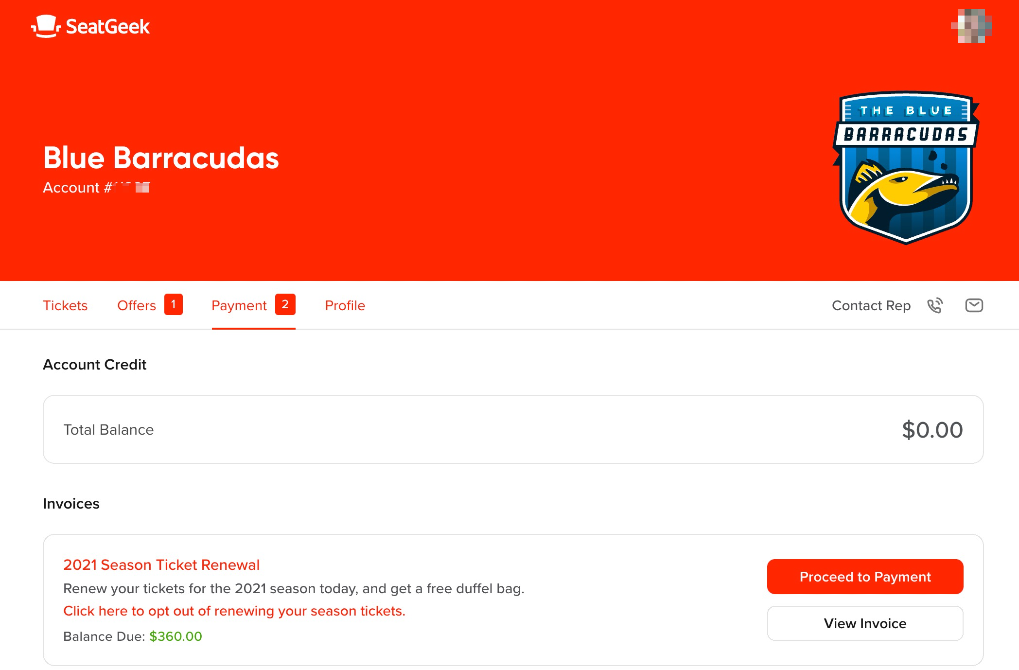 Renewals: Processing season ticket package annual renewals using ...