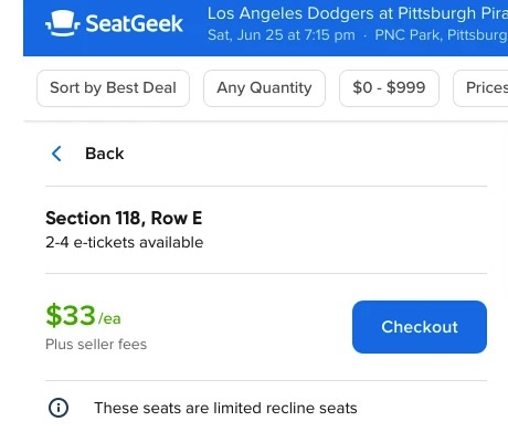 Seat Types: Marking seats as ADA-accessible or obstructed view